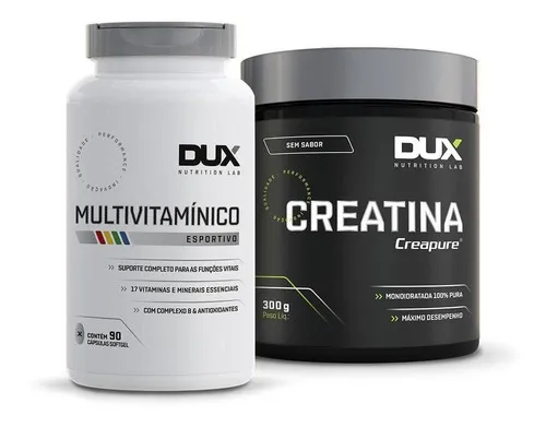 Creatina Creapure Dux 300g Multivitamínico 90 Caps Parcelamento Sem