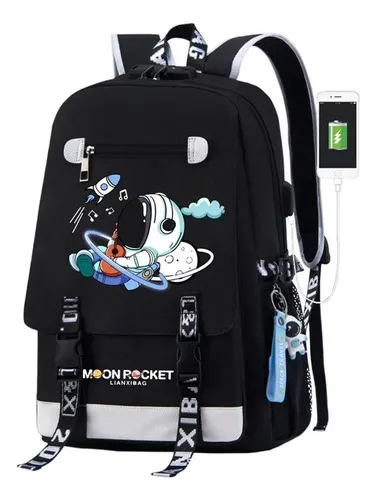 Mochila De Anime De Astronauta De La Nasa Color Guitar Meses Sin Interés