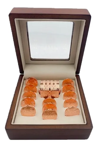 Arras Para Boda Lam Oro Rosa 14k Estuche Madera | Meses sin interés Arras Para Boda Lam Oro Rosa 14k Estuche Madera | Meses sin interés