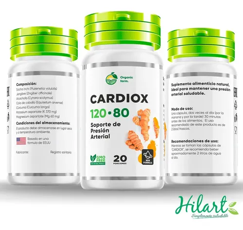 Cardiox Suplemento Natural Pack 3 Frascos Sin Sabor | Cuotas sin interés