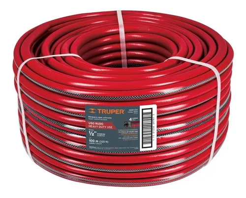 Manguera Super Reforzada 4 Capas Rollo De 100 Metros Truper en venta en ... Manguera Super Reforzada 4 Capas Rollo De 100 Metros Truper en venta en ...