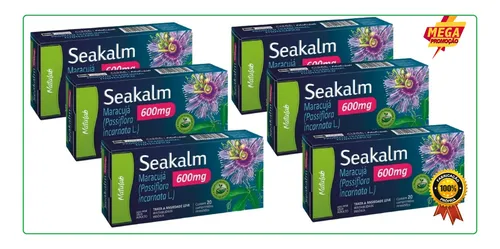 Kit Com 6 Seakalm 600mg 20cps Calmante Natural - Natulab | Parcelamento ... Kit Com 6 Seakalm 600mg 20cps Calmante Natural - Natulab | Parcelamento ...
