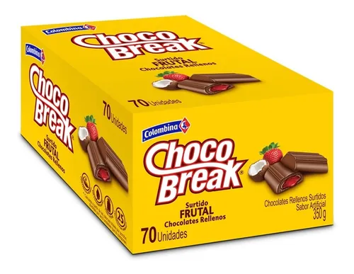 Choco Break Chocolate X 70 Und | MercadoLibre Choco Break Chocolate X 70 Und | MercadoLibre