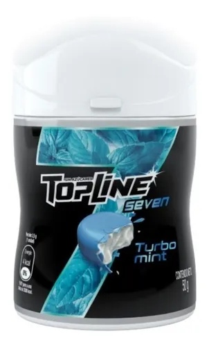 Chicles Confitados Turbo Mint Top Line Seven 50 G. | MercadoLibre