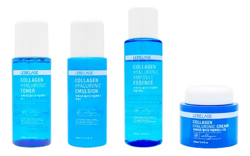 Cremas Coreanas Colageno Y Acido Hialuronico 1 Set De 4pz