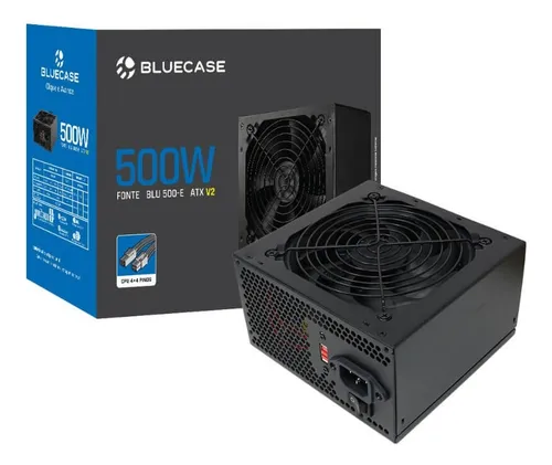 Fonte Atx Bluecase 500w Bivolt Real Gamer Silenciosa Barata Frete Grátis