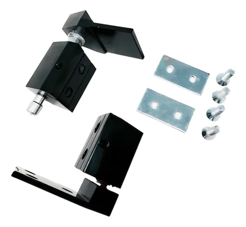 Pivote Puerta Abatible Aluminio Descentrado Phillips Negro