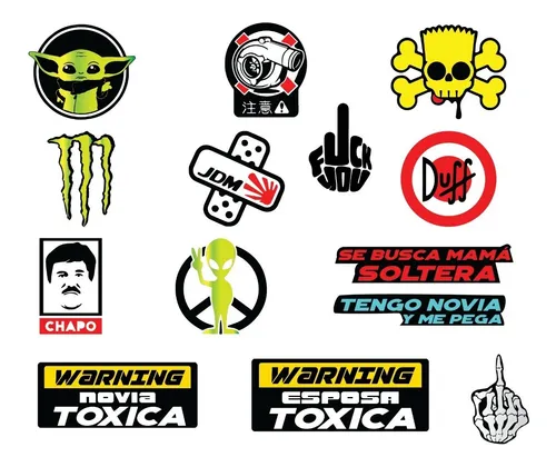 X60 Paquete De Calcomanias Surtido Para Auto Moto Mayoreo | Envío gratis