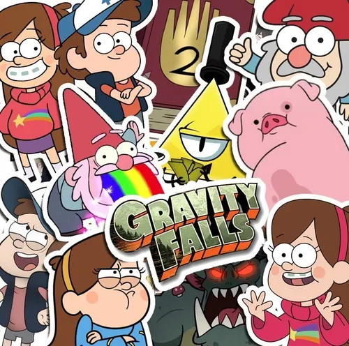 50 Calcomanías Gravity Falls Stickers Etiqueta Dipper Mabel En Venta En