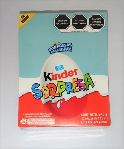 Huevito Kinder Sorpresa Para Niños Caja C 12 Colección 2023 En Venta En