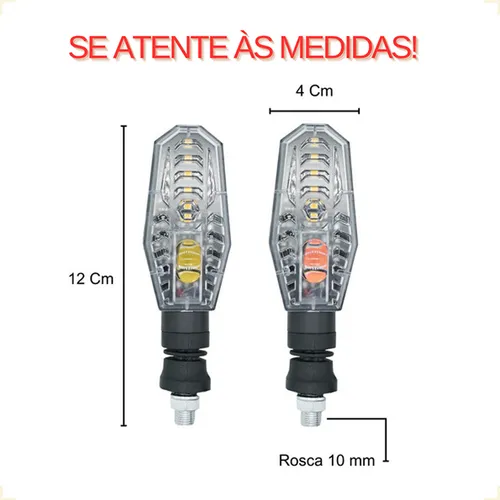 Kit 4 Setas Diant/ Tras. Pf01 Honda Cg125 Fan 2007 2008 2009 Kit 4 Setas Diant/ Tras. Pf01 Honda Cg125 Fan 2007 2008 2009