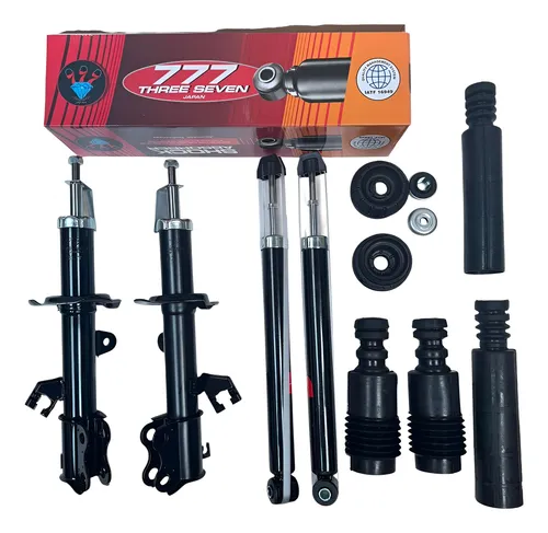 4 Amortiguadores Versa March 2015 2016 2017 18 Bases Y Rebo | Envío gratis