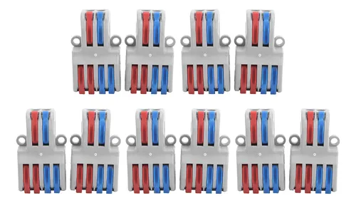 Compact Wire Connectors 10pcs Lever Nut Terminal Block Spl | MercadoLibre Compact Wire Connectors 10pcs Lever Nut Terminal Block Spl | MercadoLibre
