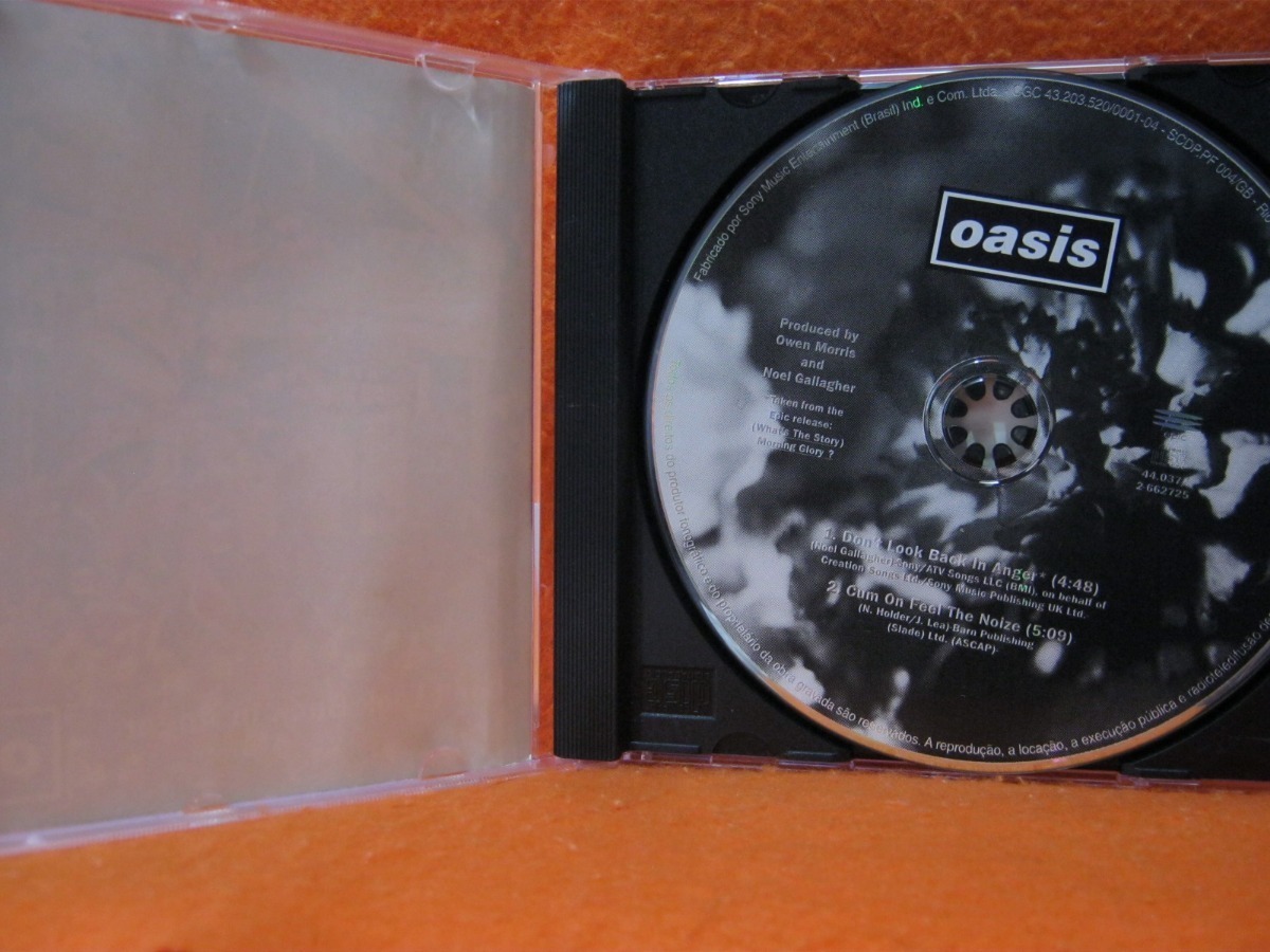 Oasis Dont Look Back In Anger - Cd Single | Parcelamento sem juros Oasis Dont Look Back In Anger - Cd Single | Parcelamento sem juros