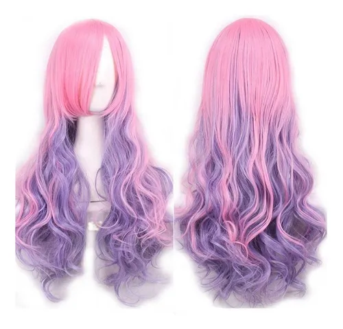 Peruca Completa Longa Cacheada Ondulada Cabelo Arco-íris | Parcelamento ... Peruca Completa Longa Cacheada Ondulada Cabelo Arco-íris | Parcelamento ...