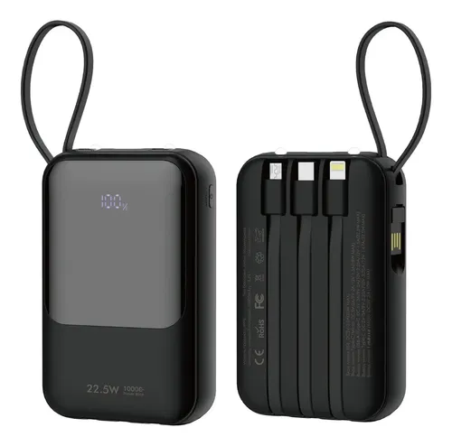Power Bank Batería Portátil Carga Rápida Bidireccional 22.5W 10000mAh ...