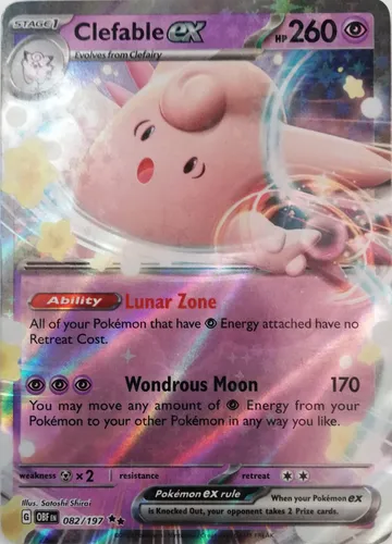 Pokemon Tcg Clefable Ex 082/197 Full Art | Meses sin interés