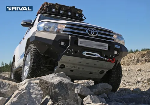 Defensa Tumbaburros Winch Rival Toyota Hilux 2016-2020 Alumi Defensa Tumbaburros Winch Rival Toyota Hilux 2016-2020 Alumi