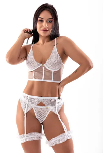 Conjunto Sexy Sensual Cinta Perneira Fio Dental Biju Luxo Mercadolivre