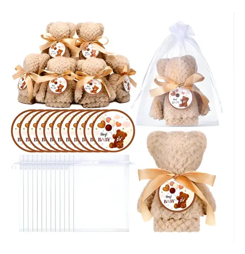 30 Sets Toalla Oso De, 30x30 Cm, Baby Recuerdos Bautizo | Envío gratis