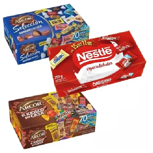 Combo X3 Bombones Arcor Selección- Kiosco En Casa - Nestle Combo X3 Bombones Arcor Selección- Kiosco En Casa - Nestle