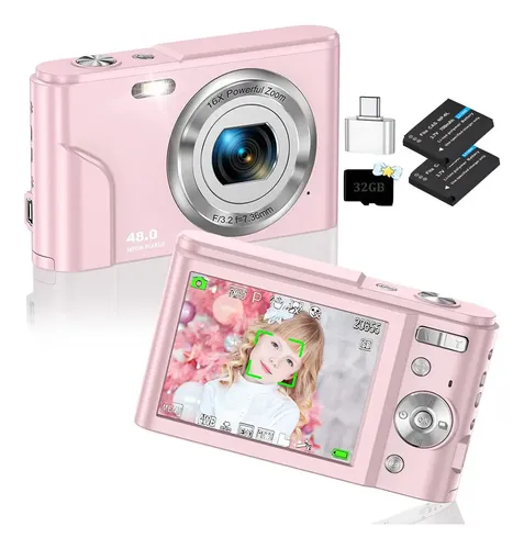 Cámara Digital Compacta 48 Mp Hd 1080p Fotográfica Webcam Autofocus ...