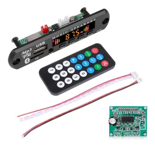 Placa Amplificadora Decodificador Módulo Fm Aux Bluetooth ... Placa Amplificadora Decodificador Módulo Fm Aux Bluetooth ...