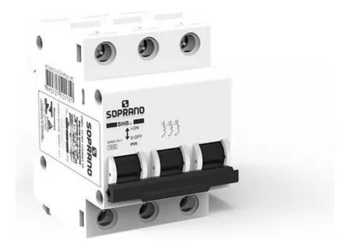 Disjuntor Shb-gii Tripolar 70a Soprano | Parcelamento sem juros