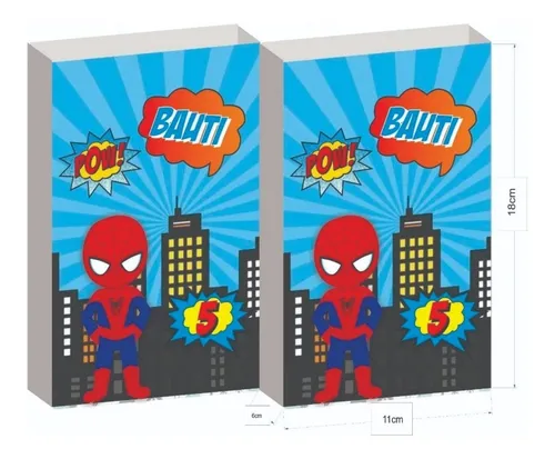 Bolsitas De Papel Spiderman Hombre Araña X10 Personalizadas en venta en ... Bolsitas De Papel Spiderman Hombre Araña X10 Personalizadas en venta en ...