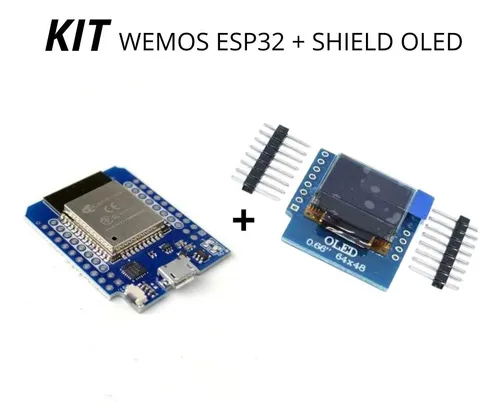 Por 10und Kit Wemos D1 Mini Wifi Esp32 + Shield Pantalla Ole | Envío gratis Por 10und Kit Wemos D1 Mini Wifi Esp32 + Shield Pantalla Ole | Envío gratis