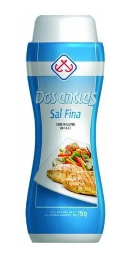 Salero Dos Anclas Fina 250 Grs X 2 Unidades Salero Dos Anclas Fina 250 Grs X 2 Unidades