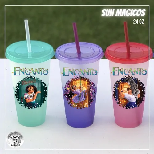 30 Vasos Mágico Cambia Color Con Agua Fria Tematica A Elegir En Venta