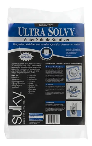 Estabilizador Soluble En Agua Sulky Ultra Solvy, Blanco (1) | Envío gratis