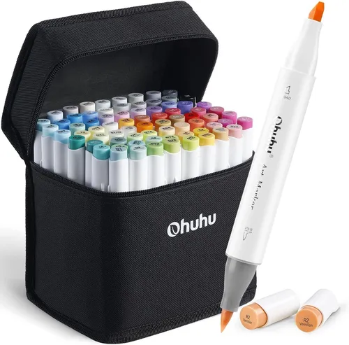 Plumones Punta De Pincel Doble Ohuhu 72 Colores De Alcohol | Envío gratis Plumones Punta De Pincel Doble Ohuhu 72 Colores De Alcohol | Envío gratis