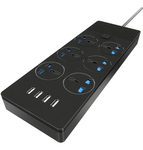Regleta Multicontactos Premium De 6 Salidas Y 4 Puertos Usb Mercadolibre