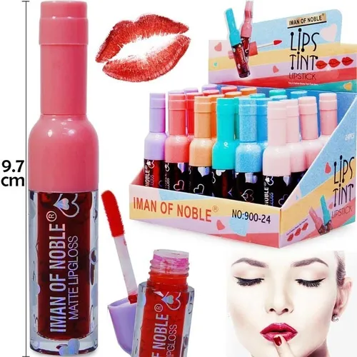 Caja Tinta Para Labios Botella De Vino 48 Piezas Mayoreo