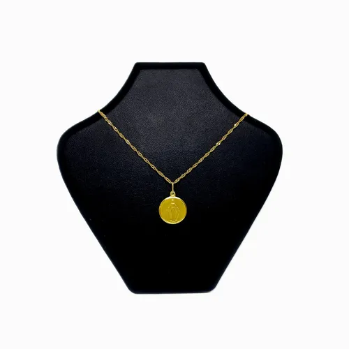 Cadena Y Dije Virgen Medalla Milagrosa Oro 18k Cadena Y Dije Virgen Medalla Milagrosa Oro 18k