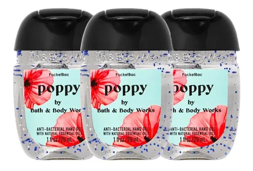 Poppy Gel Antibacterial Bath And Body Works 3pz Meses Sin Interés