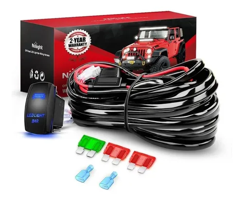 Nilight - Kit De Arnés De Cableado De Barra De Luz Led De 10 | Cuotas ... Nilight - Kit De Arnés De Cableado De Barra De Luz Led De 10 | Cuotas ...