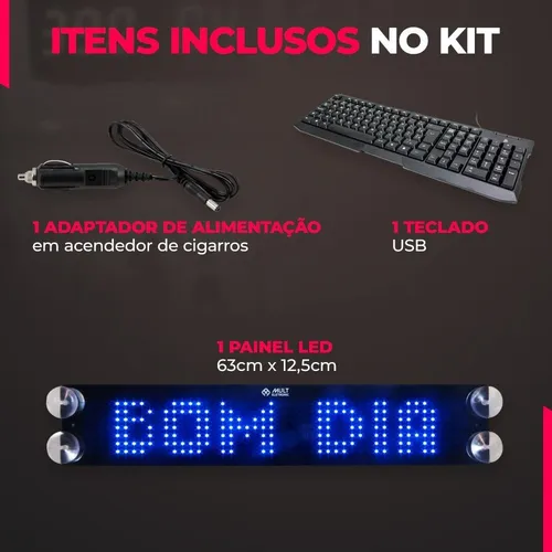 Painel Luminoso Led Itinerário Onibus Van Caminhão Azul à venda em ... Painel Luminoso Led Itinerário Onibus Van Caminhão Azul à venda em ...