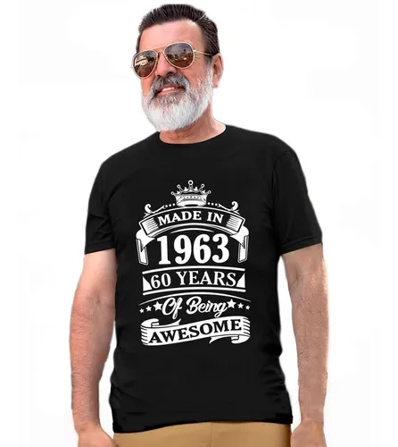 Playera 60 Años Siendo Increible Awesome Cumpleaños | Meses sin intereses Playera 60 Años Siendo Increible Awesome Cumpleaños | Meses sin intereses