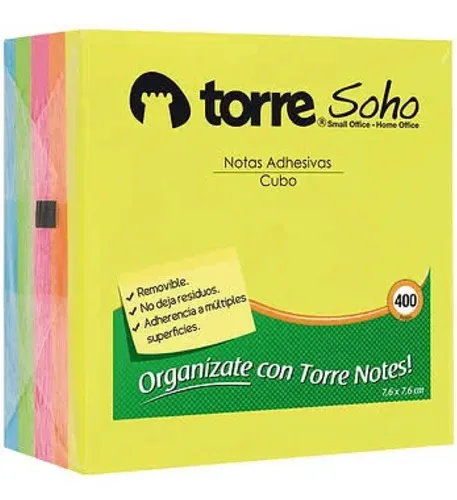 Notas Adhesivas Colores 76x76 400 Hojas Color Amarillo Cuotas Sin