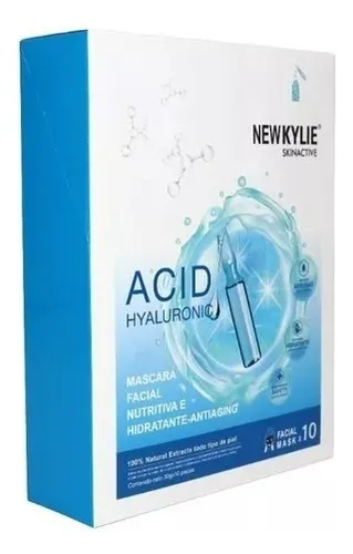 Pack De 10 Mascarillas Faciales De Ácido Hialurónico Cuotas Sin Interés