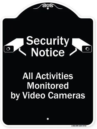 Signmission Designer Series Sign - Security Notice All Activ | Envío gratis Signmission Designer Series Sign - Security Notice All Activ | Envío gratis