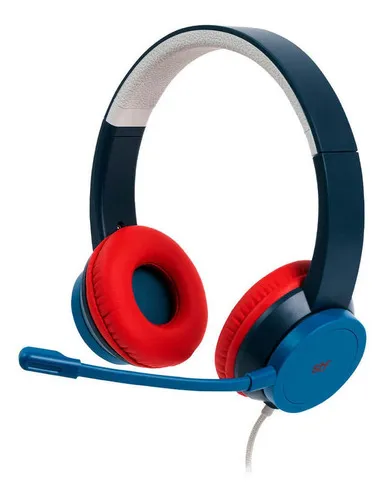 Fone De Ouvido Over Ear Stf Niños On Ear Azul Mercadolivre