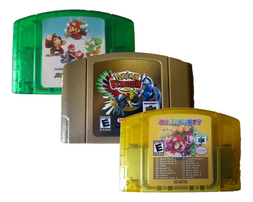 Mario 64, Kart 64, Smash, Mario Party 1 2 3 + Pok Stadium 2 | Envío gratis Mario 64, Kart 64, Smash, Mario Party 1 2 3 + Pok Stadium 2 | Envío gratis