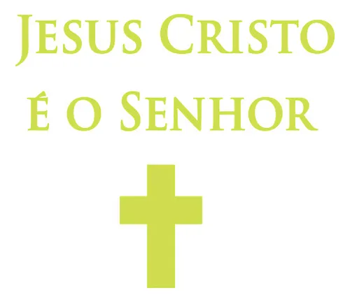 Lettering Mdf Jesus Cristo É O Senhor Dourado 2 5 Metros Parcelamento