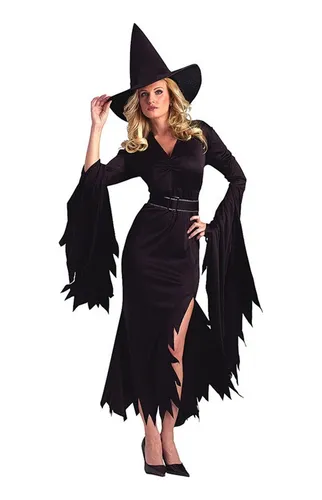 Disfraz De Bruja Sexy Para Mujer Halloween Cosplay Fiesta Meses Sin