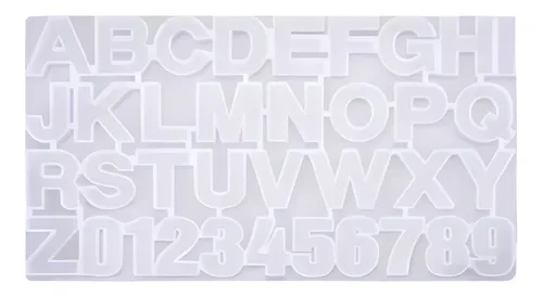 Molde Silicona - Abecedario Letras Mayúsculas.
