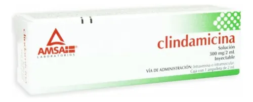 Clindamicina Solución Inyectable 300 Mg/2 Ml, 1 Ampolleta 2 Ml ...